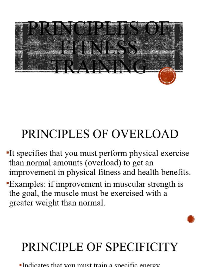 Principles of Fitness Training | PDF | Physical Fitness | Heart Rate