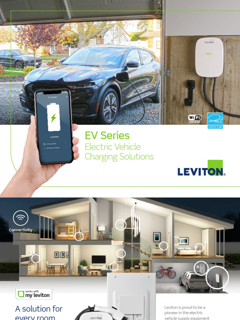 EV Series My Leviton Brochure Q-1474 | PDF | Electrical Engineering | Green Vehicles