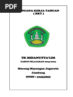 Contoh RKT 2025 | PDF