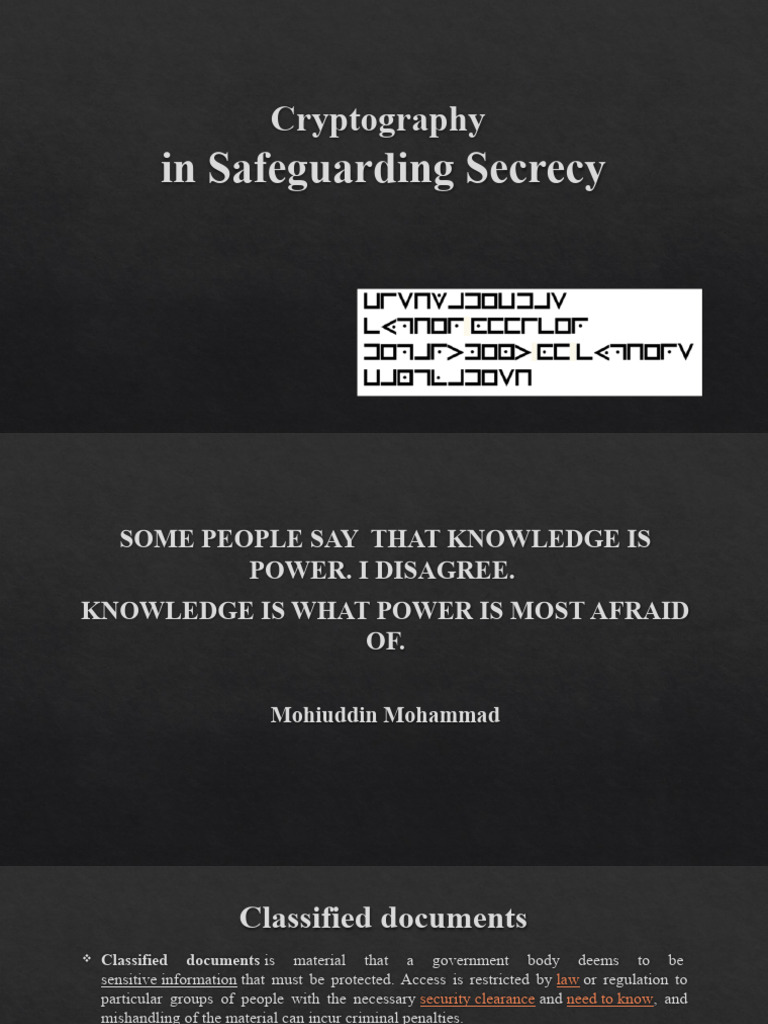 Role of Cryptography | PDF | Cryptography | Encryption