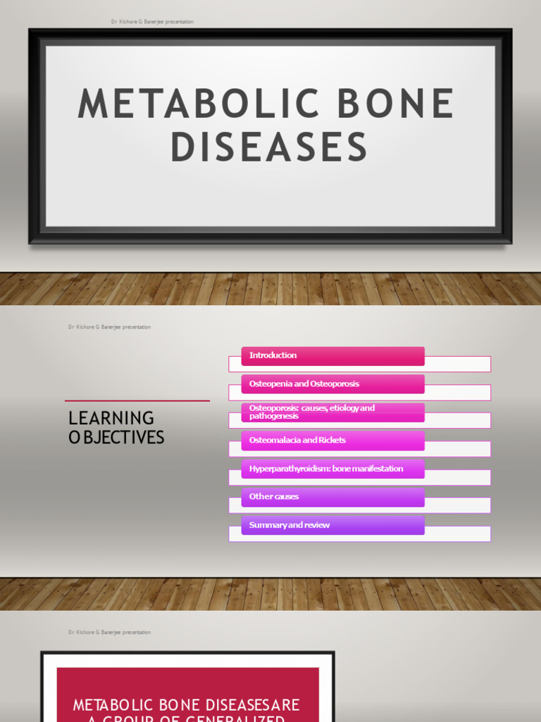 l12 - Metabolic Bone Disease | PDF | Osteoporosis | Bone