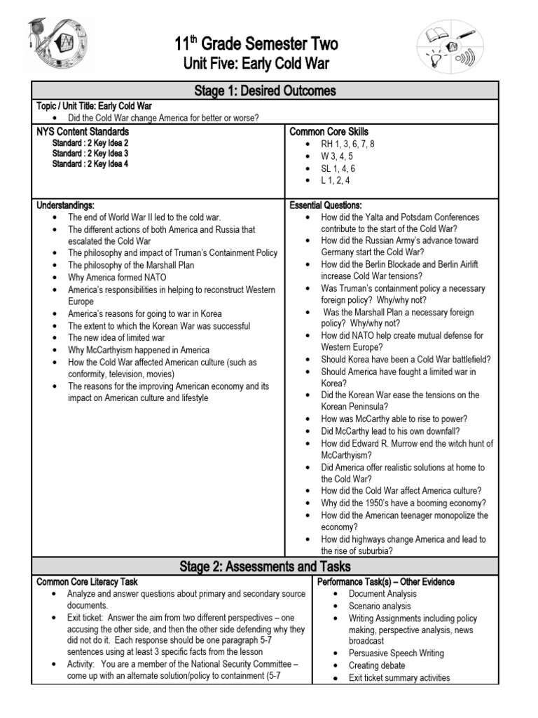 11th s2 5 Earlycoldwar Rev | PDF | Cold War | Containment