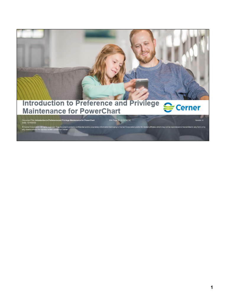 Intro To Prefs and Privs For PowerChart 12.16.22 | PDF | Patient ...