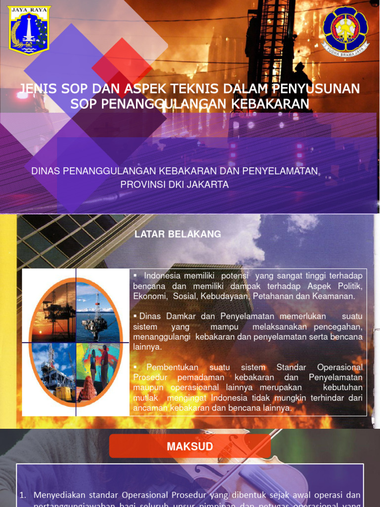 Jenis Sop Dan Aspek Teknis Dalam Penyusunan Sop Penanggulangan Kebakaran | PDF