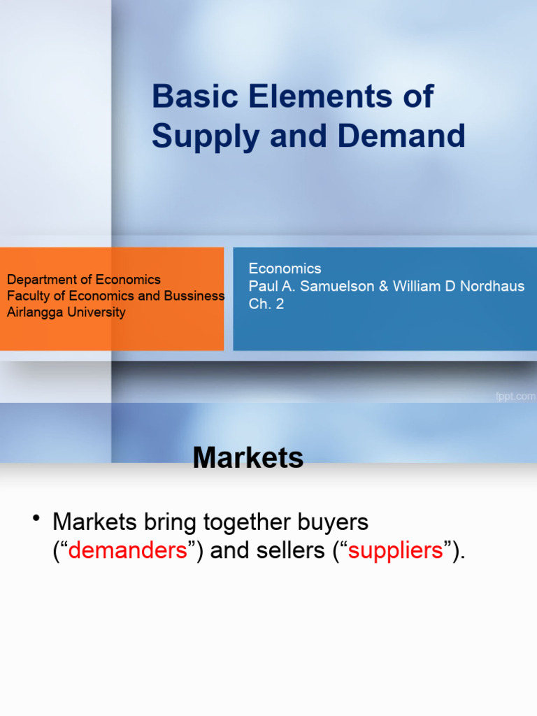 PTE Mikro - 3 Basic Supply N Demand | PDF | Supply (Economics) | Demand