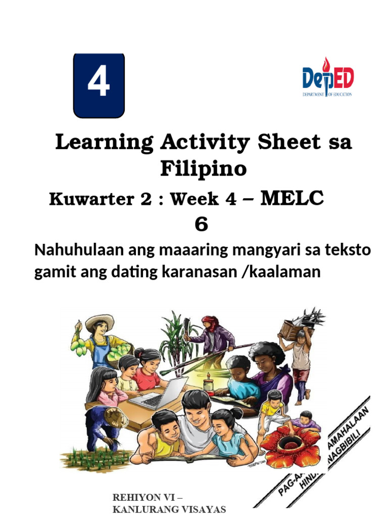 LAS Filipino 4 C6 Aklan 2 | PDF