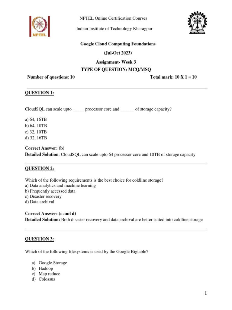 Week 03 Assignment Solution | PDF | No Sql | Databases
