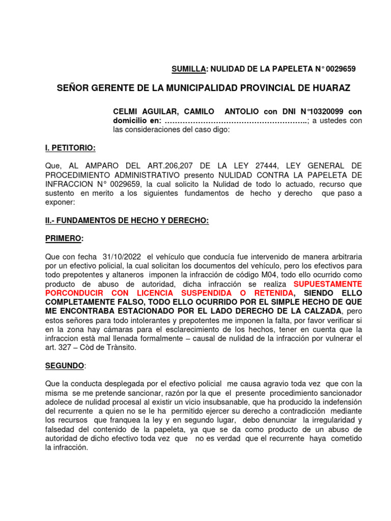 Celmi Aguilar M04 | PDF | Nulo (ley) | Justicia