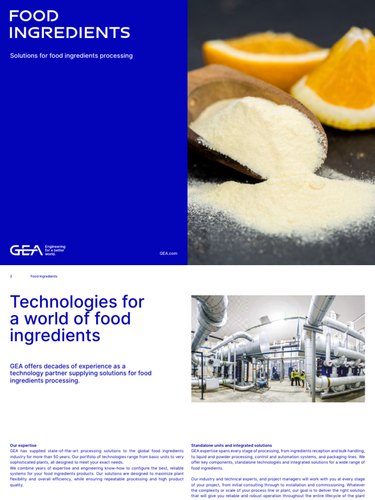 Gea Food Ingredients 250176 | PDF | Membrane | Membrane Technology