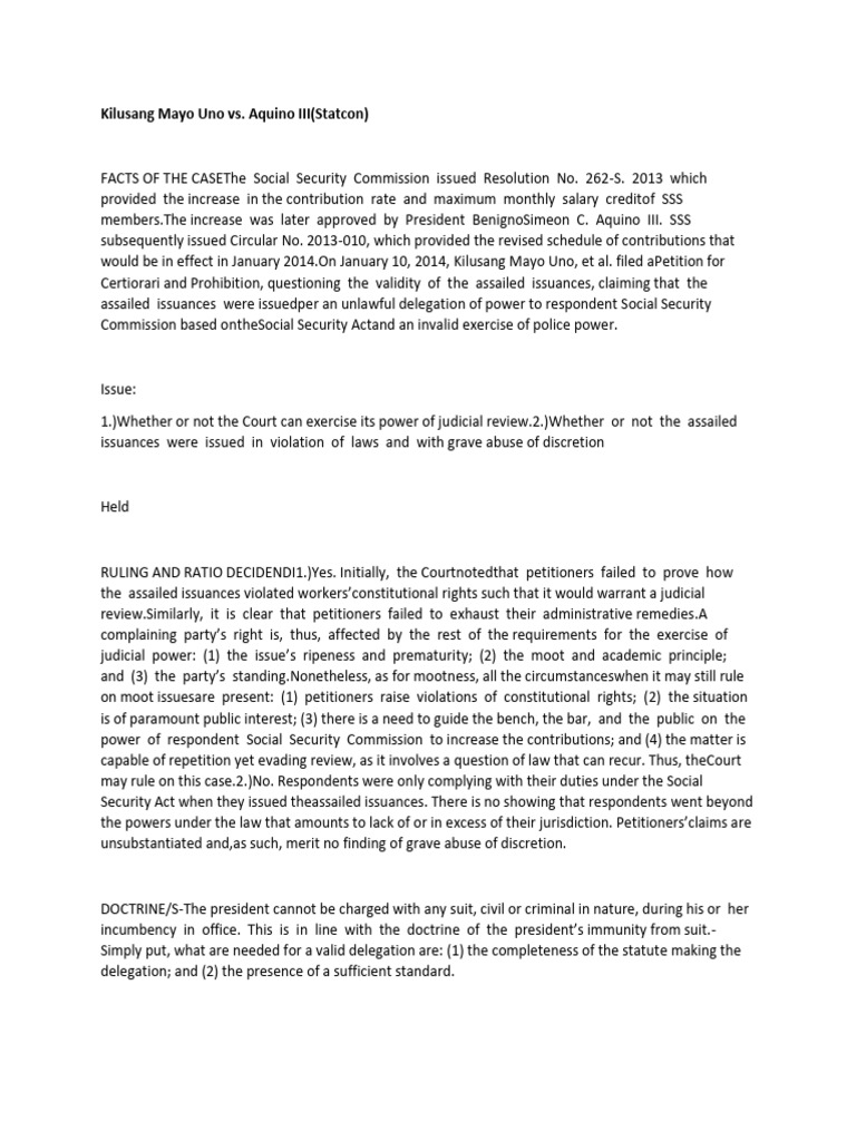 Statcon 1st and 2nd Week | Download Free PDF | Habeas Corpus | Precedent Statcon 1st and 2nd Week | Download Free PDF | Habeas Corpus | Precedent