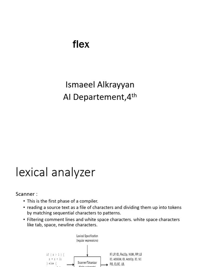 Flex | PDF | Regular Expression | Software Development