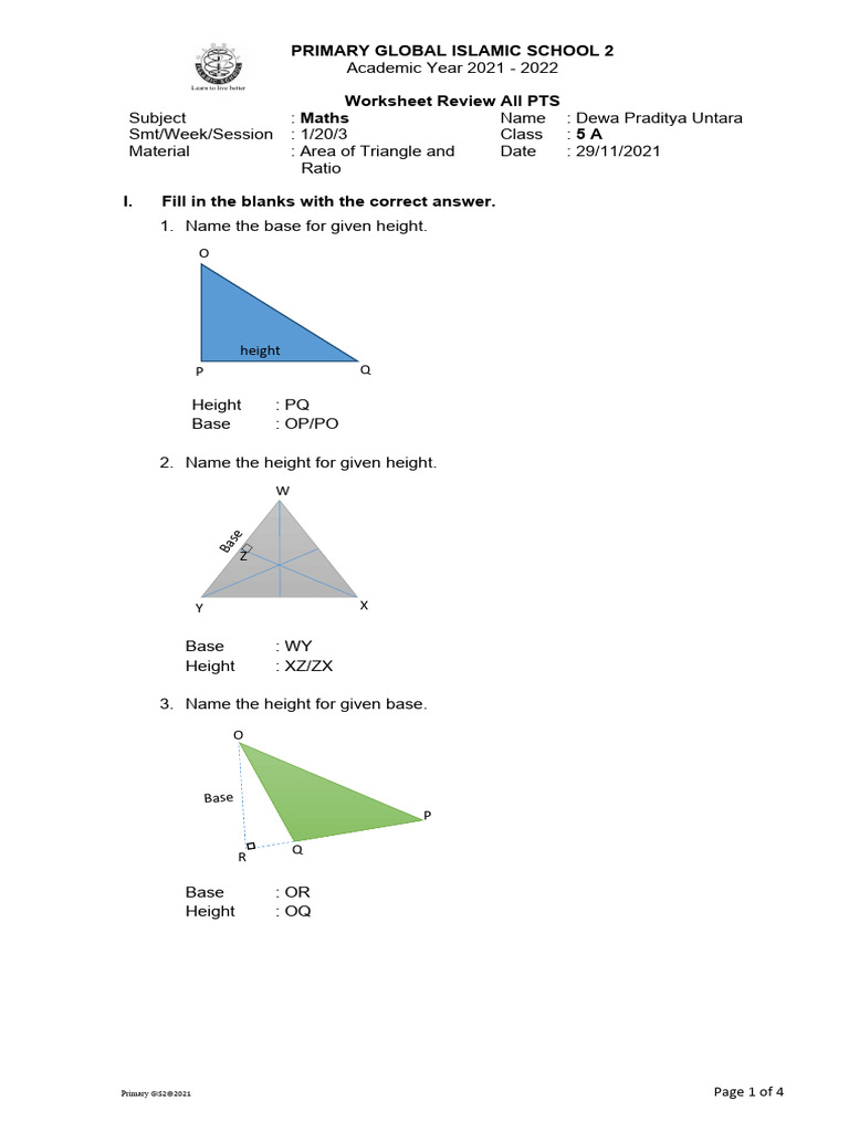 Review All (Part 1) | PDF | Elementary Mathematics