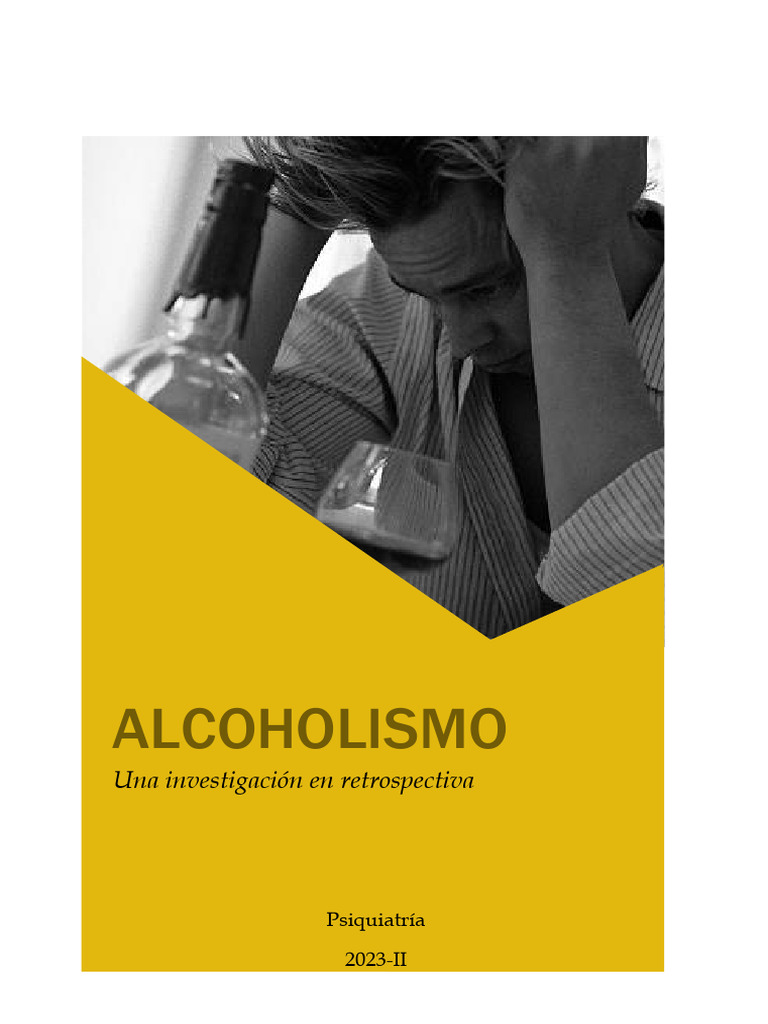 Alcoholismo Final | PDF | La dependencia de sustancias | Alcoholismo