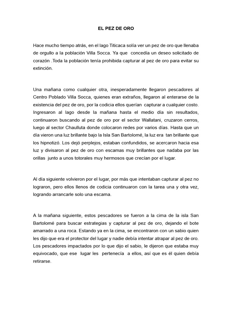 El Pez de Oro | PDF