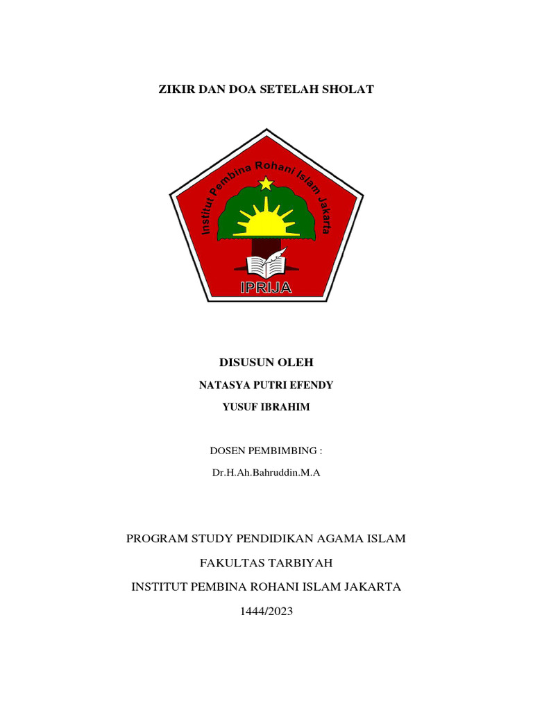 Makalah Dzikir Dan Doa Setelah Sholat | PDF