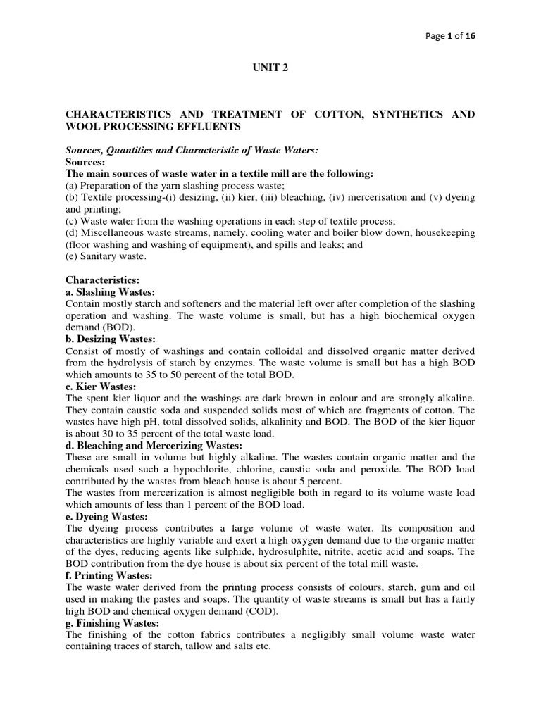 Tet Unit 2 Notes | PDF | Sewage Treatment | Water Pollution
