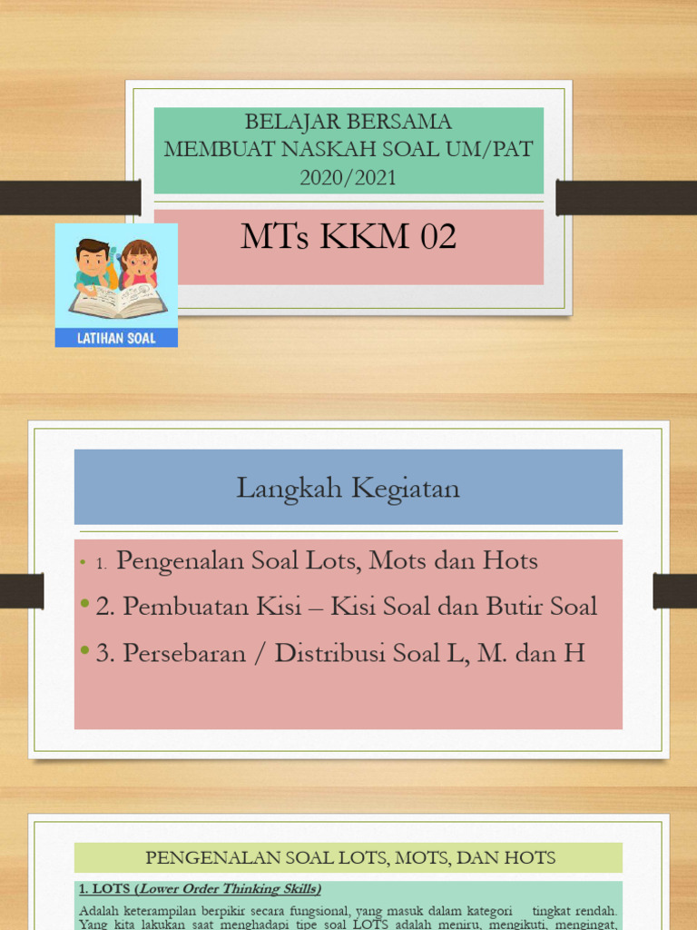 Pengenalan Soal LOTS, MOTS, dan HOTS | PDF | Karier & Perkembangan