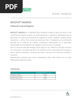 Ficha Técnica de Biofrut® XL | PDF | Calcio | Solubilidad