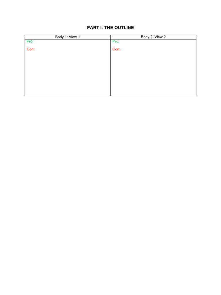IELTS Discuss Both Views Essay Template | PDF | Argument