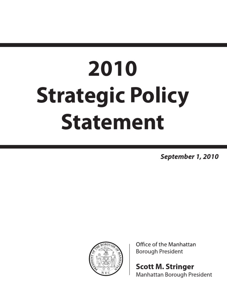 2010 Strategic Policy Statement | PDF | Sick Leave | Domestic Violence