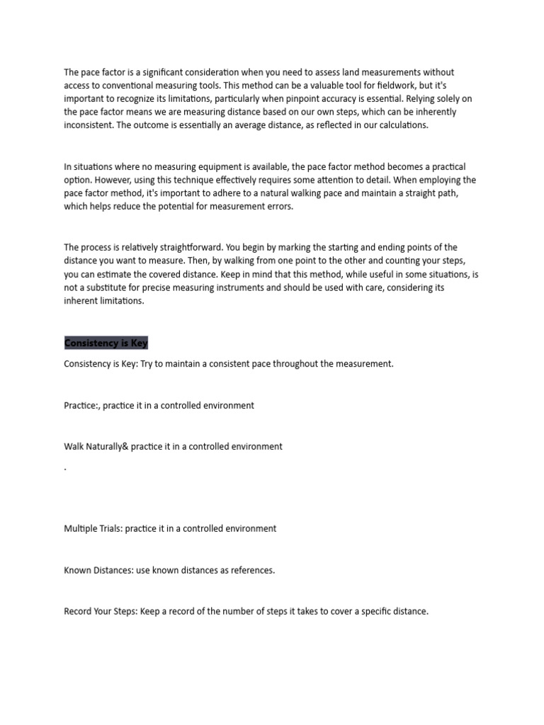 The Pace Factor Is A Significant Consideration When You Need To Assess ...