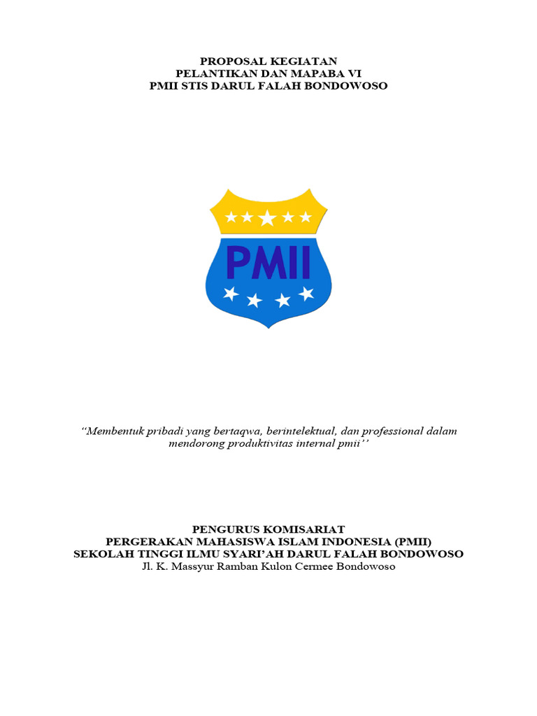 Proposal Kegiatan Mapaba 2023 | PDF