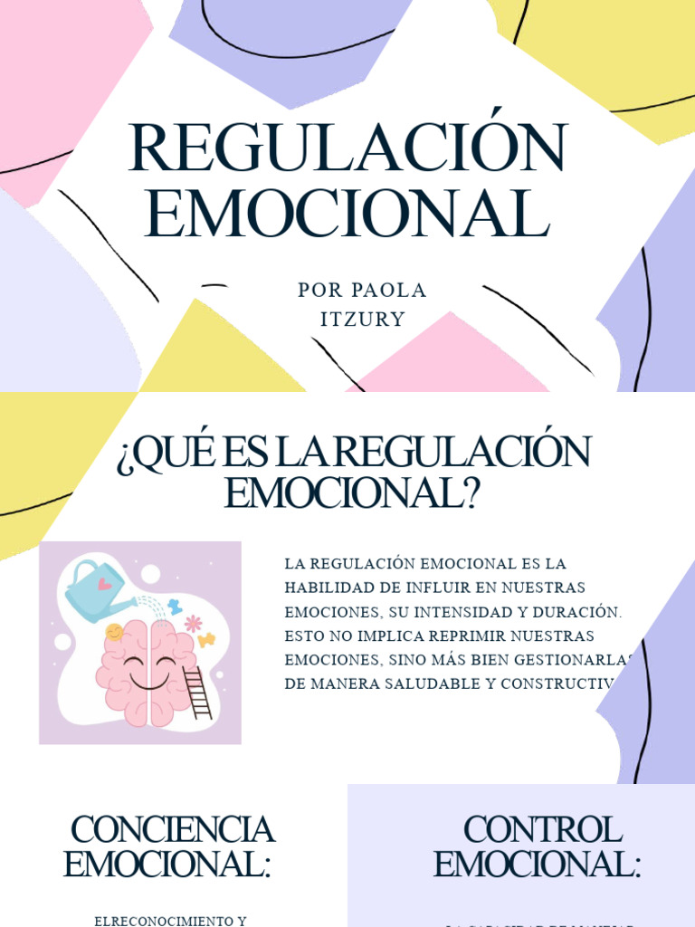 Regulación Emocional | PDF | Las emociones | Autorregulación emocional