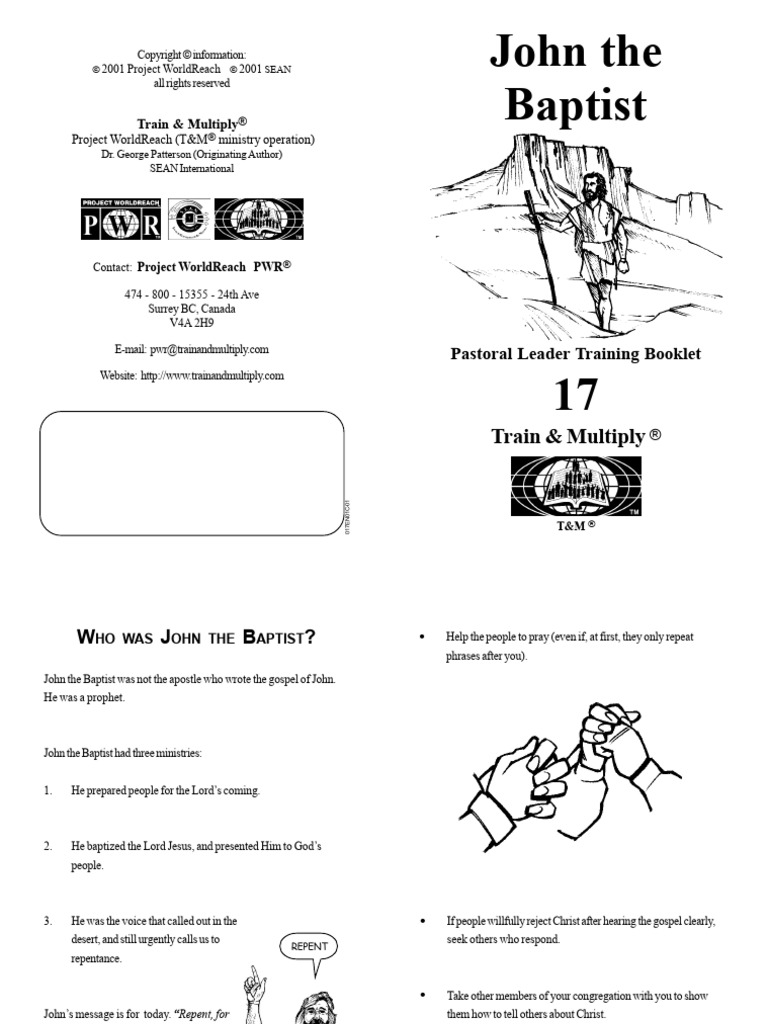 017 - John The Baptist | PDF | Baptism | Jesus