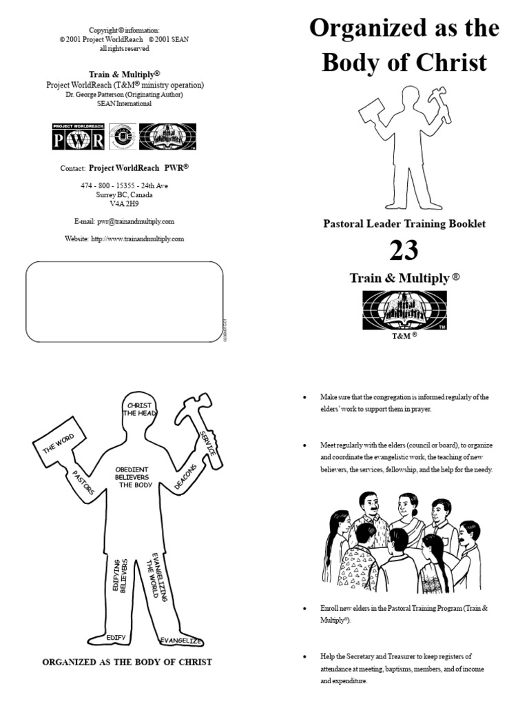 023 - Organized As The Body of Christ | Download Free PDF | Elder (Christianity) | Pastor