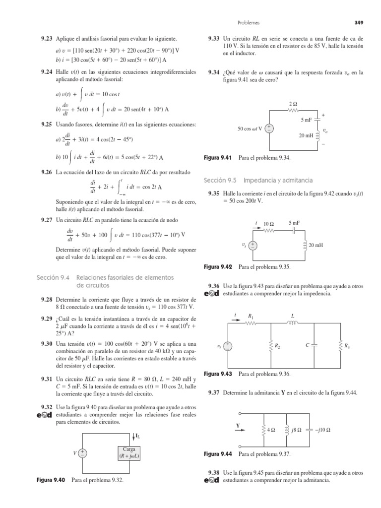 Capitulo 9 Fundamento | PDF | Impedancia eléctrica | Inductor