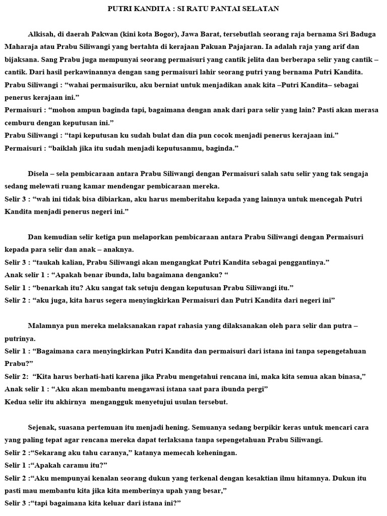 Teks Dram Bjawa | PDF