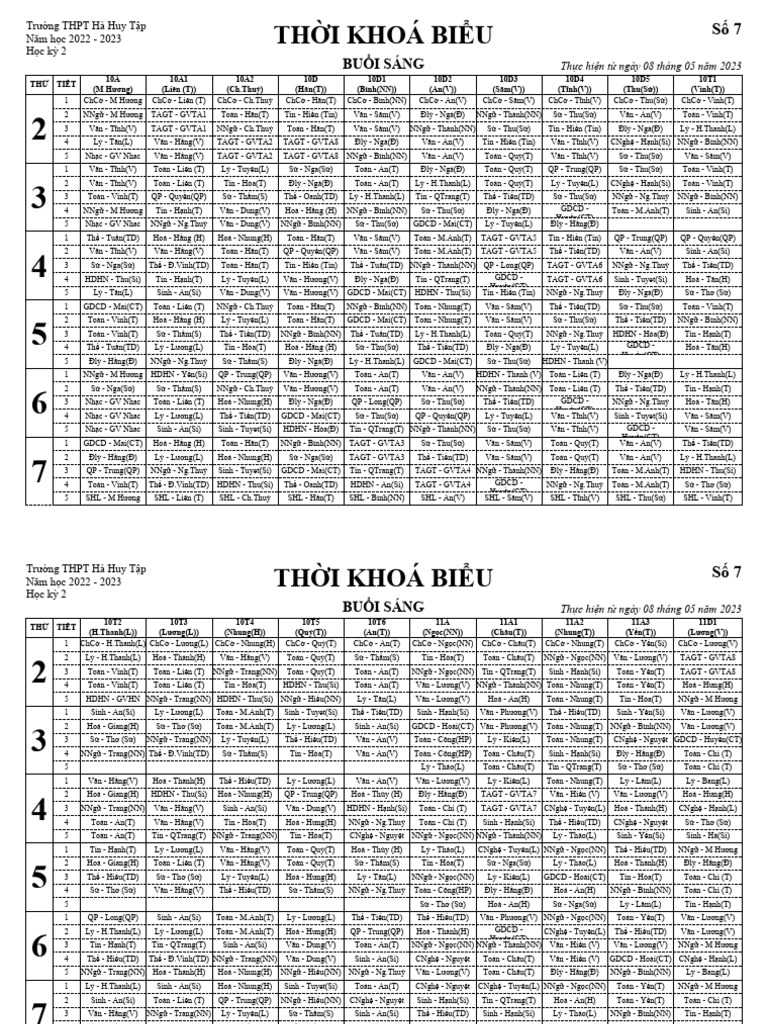 TKB So 7 Theo Lop Ab006 | PDF