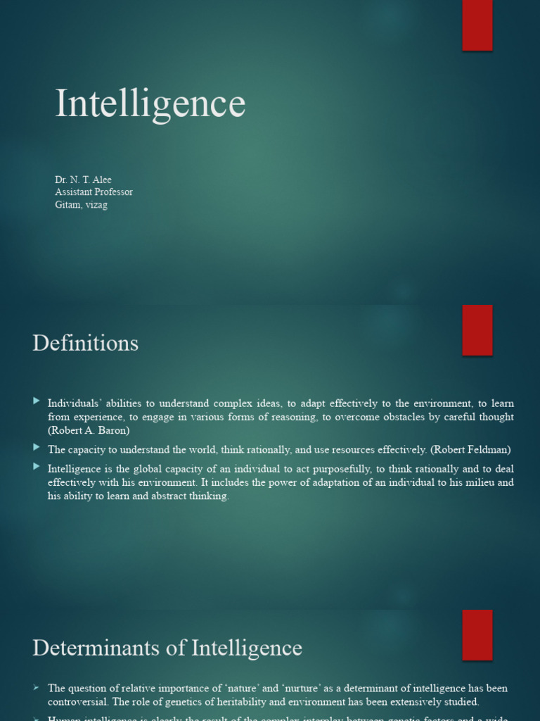 Nature of Intelligence | PDF | Intelligence Quotient | Twin
