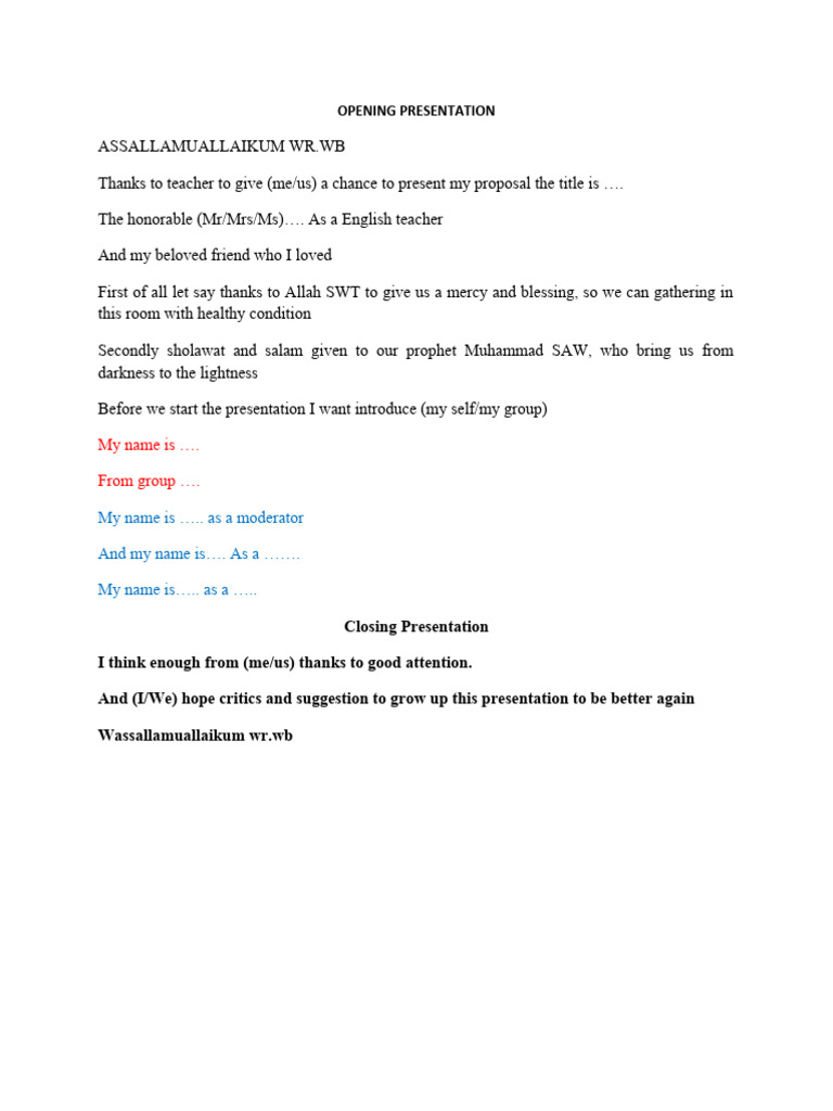 Opening Presentation Pdf