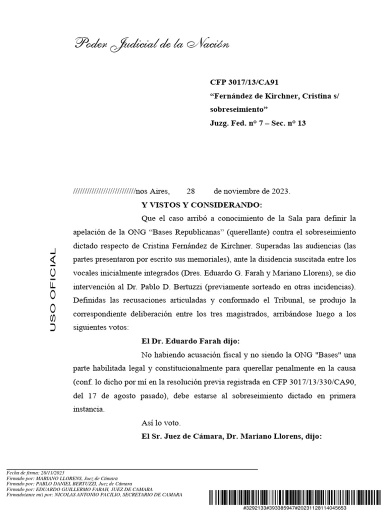 CFK Revoca | PDF | Fiscal | Queja