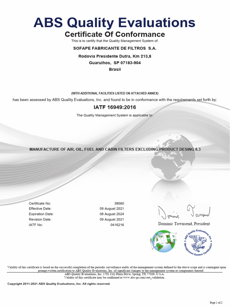 IATF 16949 2016 Val 08 08 2024 | PDF | Business Process | Business