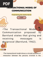 Barnlunds Transactional Model | PDF | Communication | Information