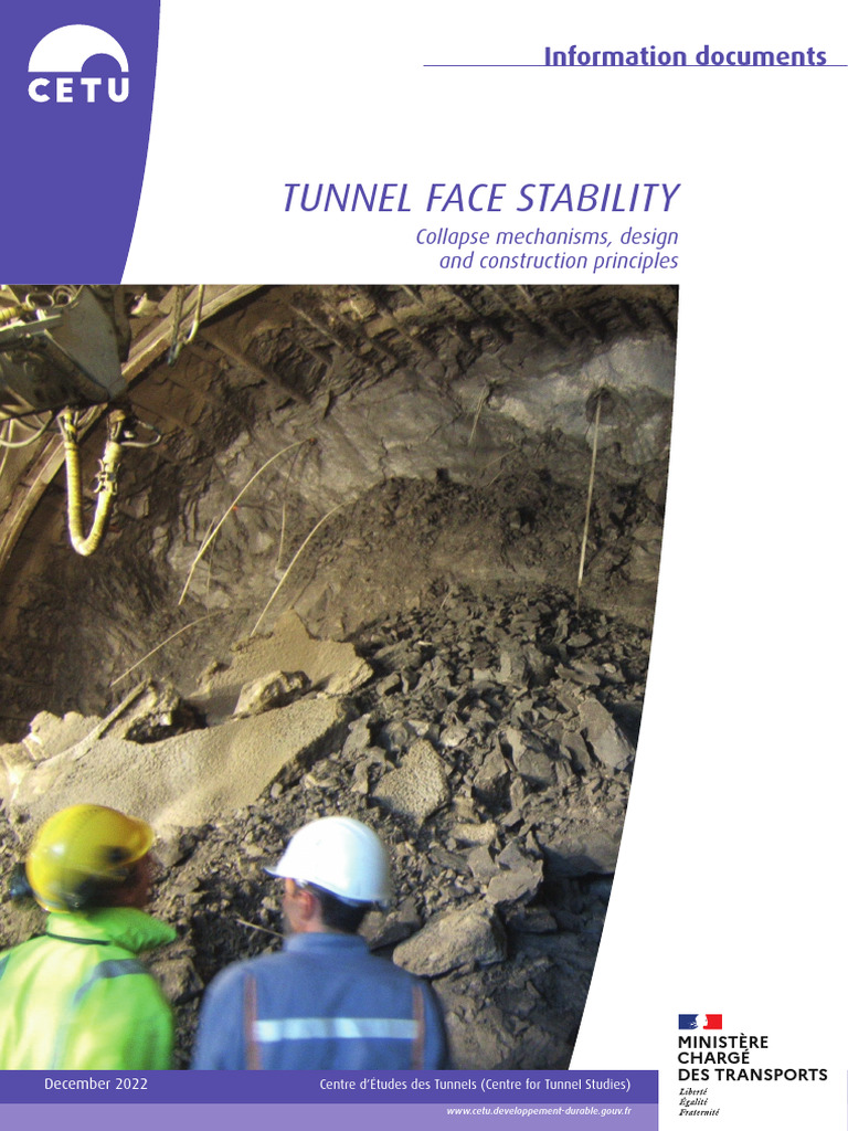 Tunnel Face Stability CETU-En | PDF | Stress (Mechanics) | Strength Of Materials