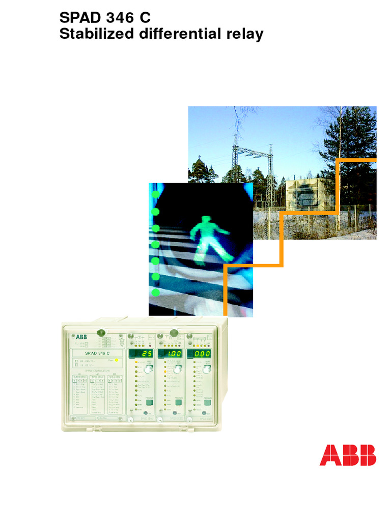 SPAD346C Stabilized Differential Relay | PDF | Transformer | Relay