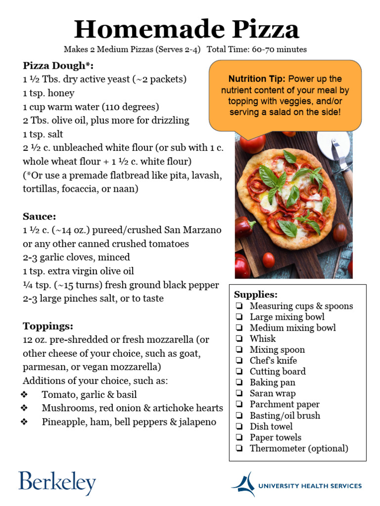 Homemade Pizza | PDF | Pizza | Dough