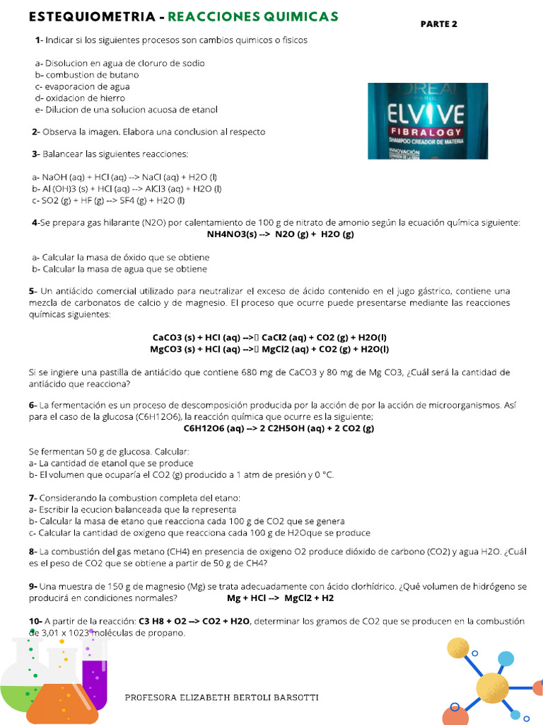 Estequiometria Parte2 | PDF