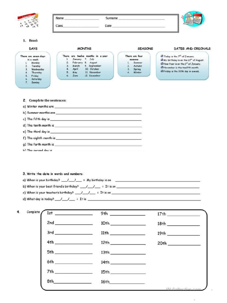 Ordinal Numbers | PDF