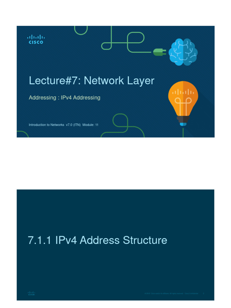 Lecure#7 - Network Layer | PDF | Ip Address | Computer Network
