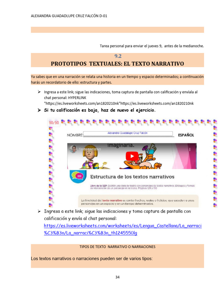 9 Textos Narrativos X | PDF | Caperucita Roja | Narración