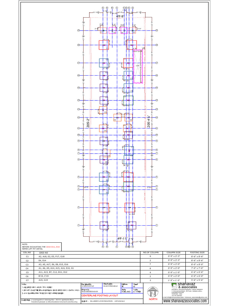 Centerline Footing Layout | PDF | Chess | Chess Theory