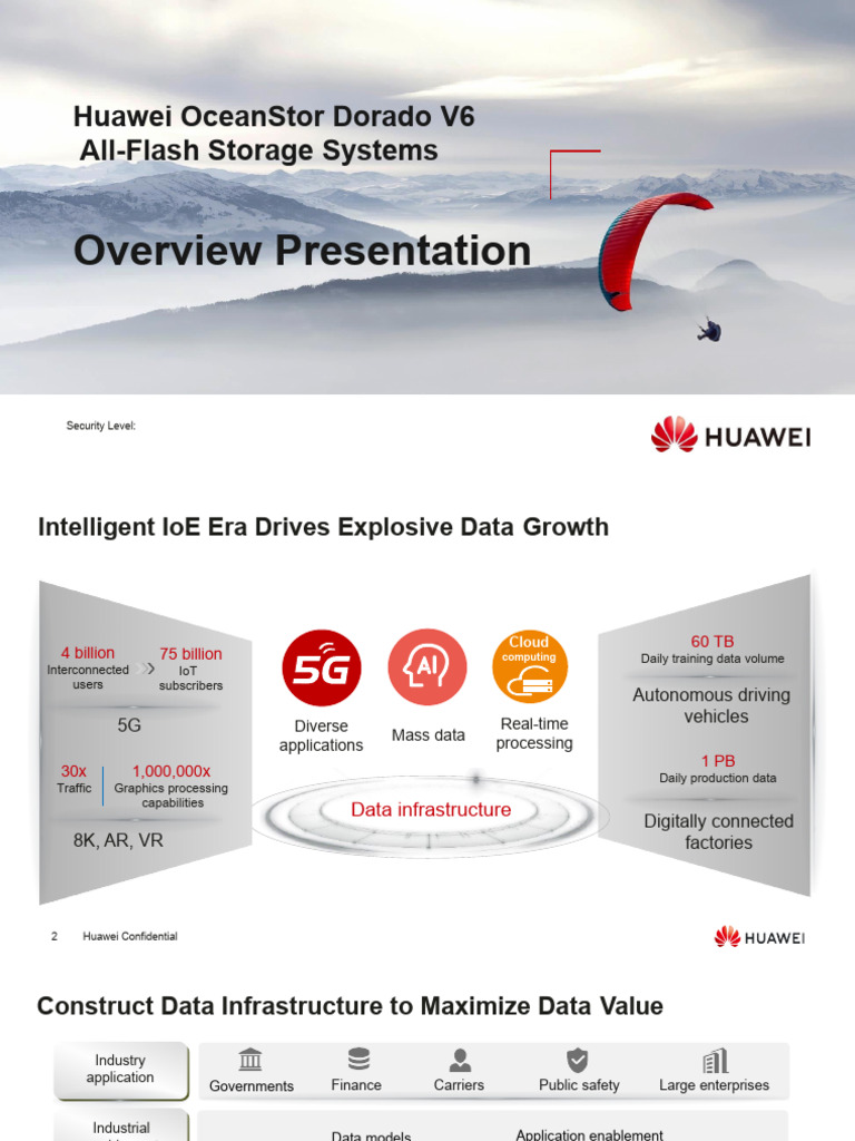 Huawei OceanStor Dorado V6 All Flash Storage Systems Overview Presentation | PDF | Solid State ...