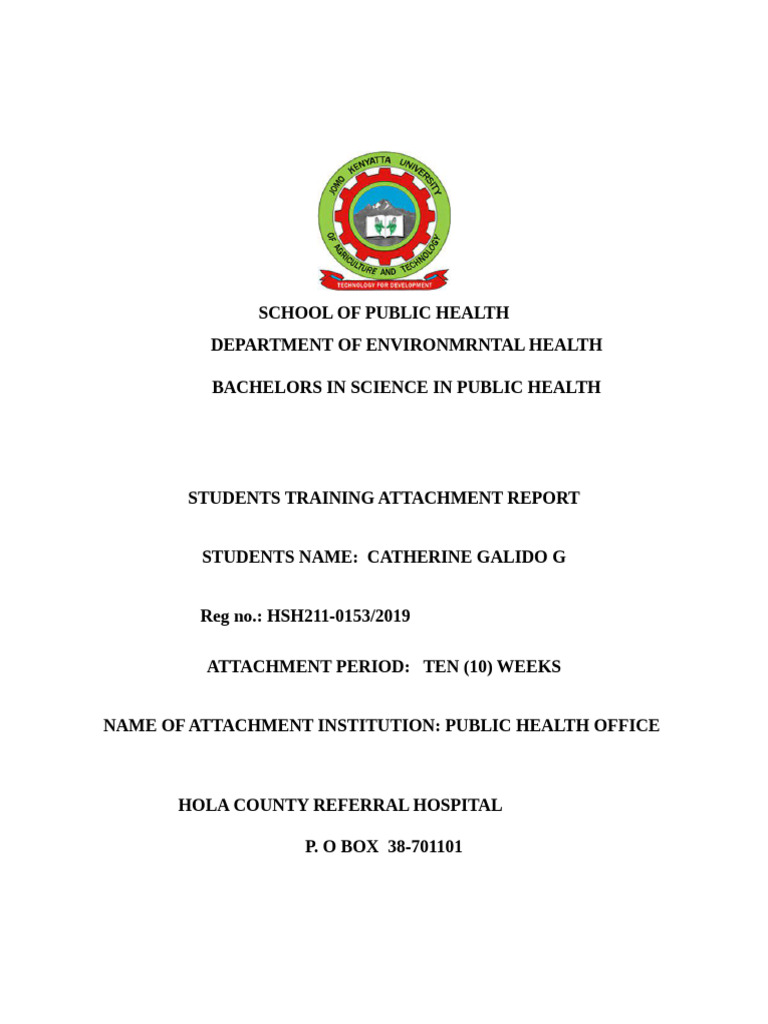 Catherine Galido Rural Attachment Report | PDF | Slaughterhouse | Hand Washing