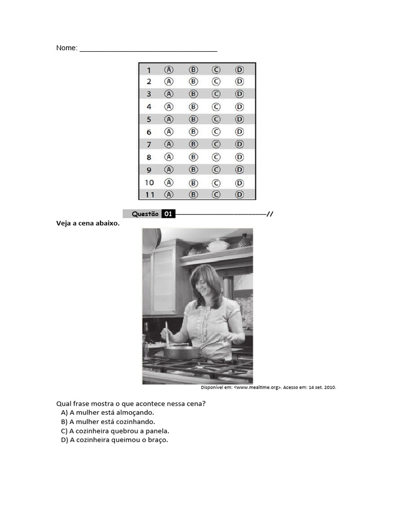 Simulado LP 4°ANO | PDF | Salvador Dalí