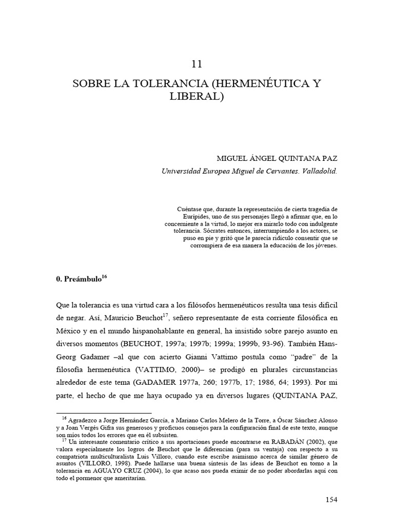 Sobre La Tolerancia | PDF | Tolerancia | Liberalismo