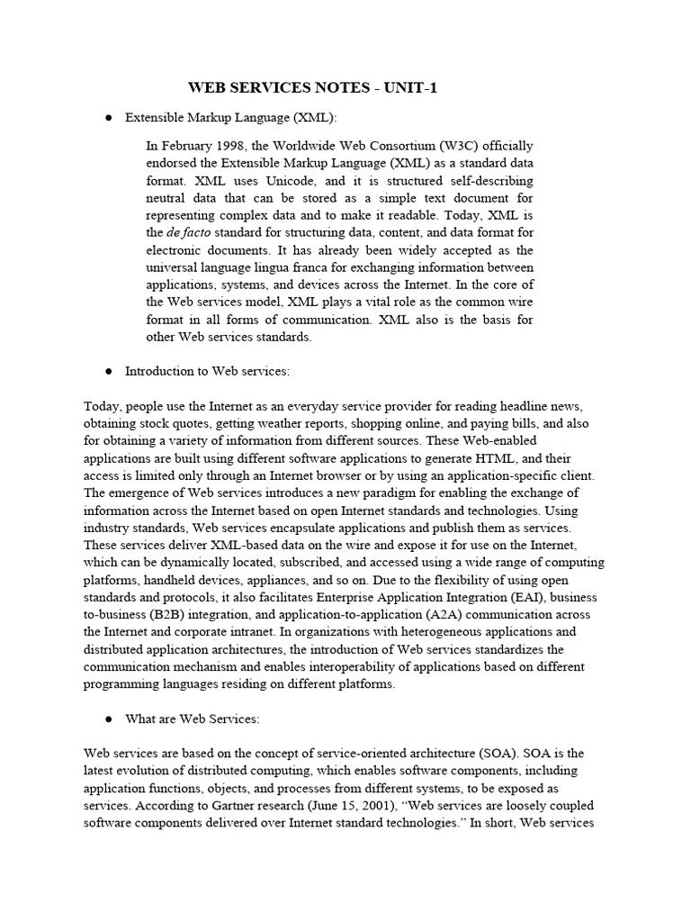 Web Services | Download Free PDF | Soap | Web Service